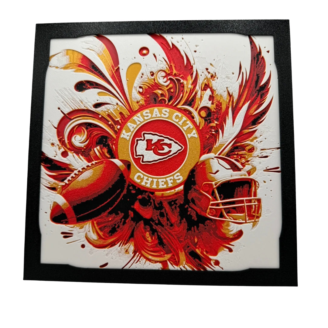 Kansas City Chiefs 3D Print Artwork – Reico Creations